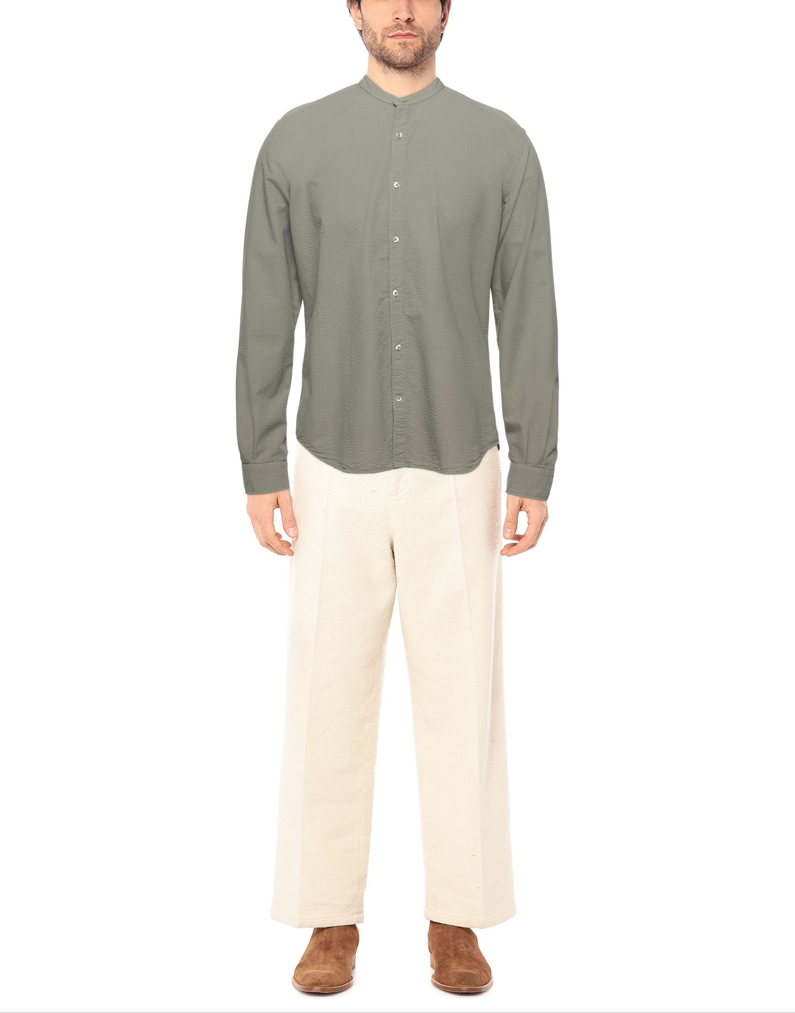 BROOKSFIELD man shirt sage green size 15 ¾ cotton